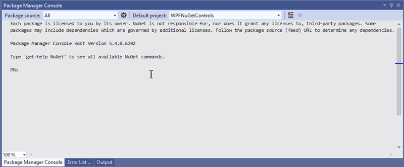 Using Componentone Wpf Controls With The Nuget Package Manager Componentone